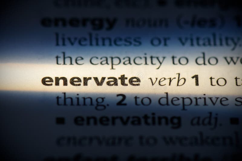 Enervate stock image. Image of highlight, minimal, word - 161578467