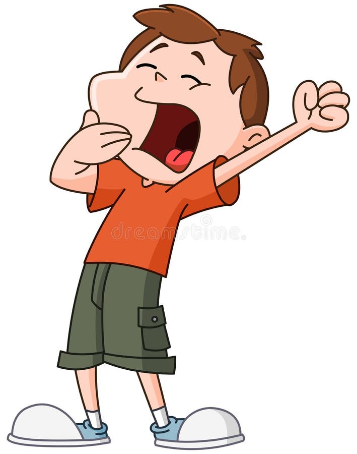 Fille Qui Bâille Clipart