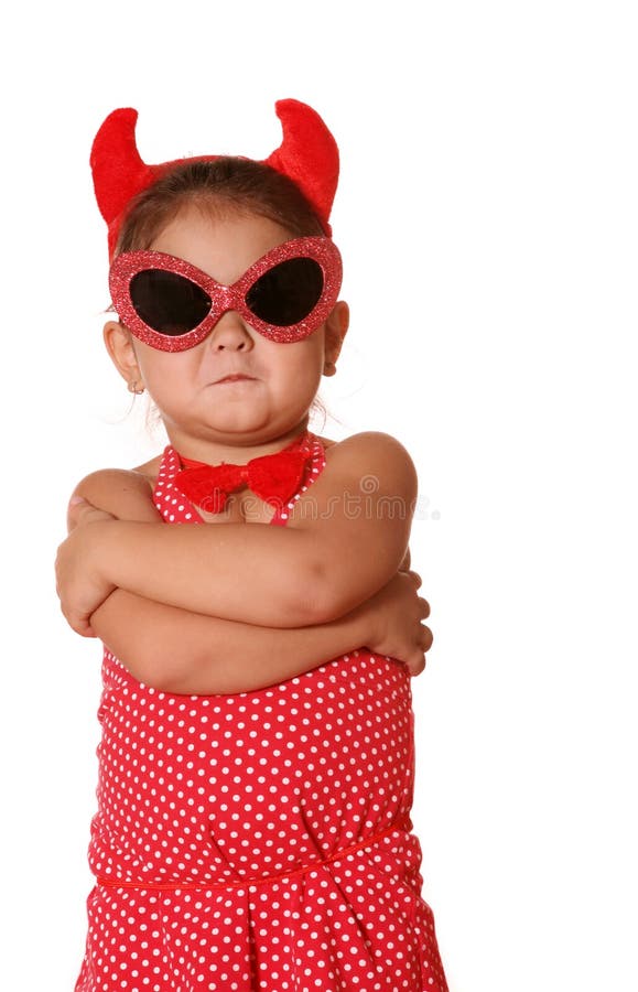 Enfant de diable photo stock. Image du amusement, rouge - 3308178