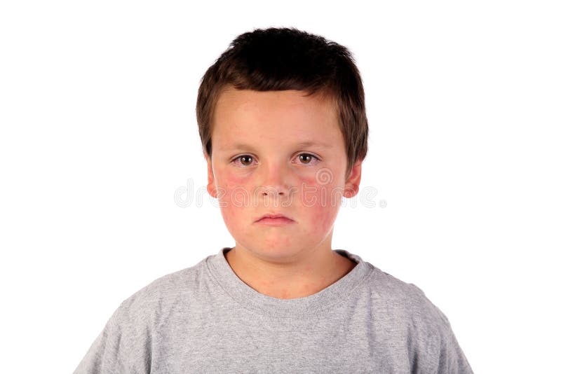 Enfant malade 3 de garçon photo stock. Image du maladie - 3056336