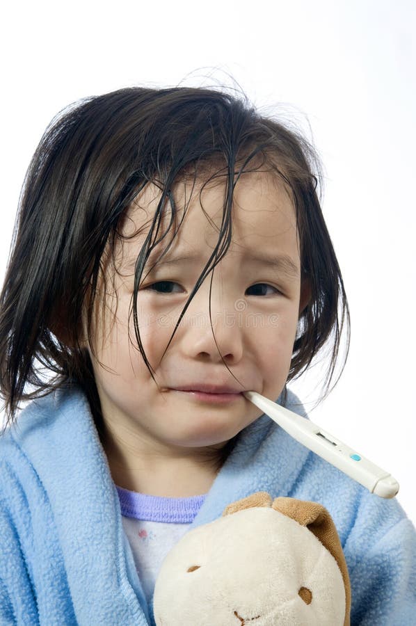 Enfant malade photo stock. Image du chinois, fille, santé - 4257208