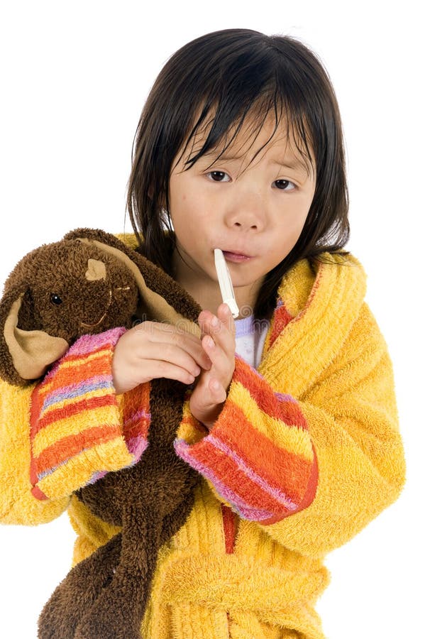 Enfant malade image stock. Image du froid, enfance, malheureux - 8237343