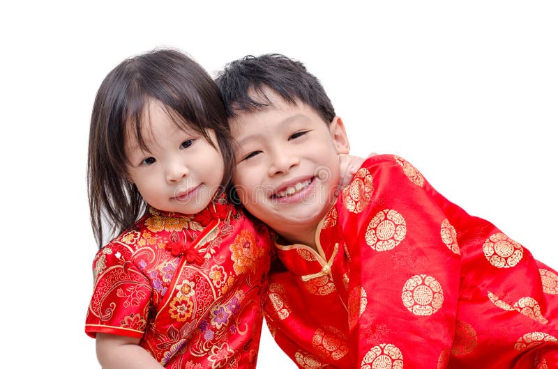Enfants Chinois Dans Le Costume Traditionnel Image stock - Image du ...