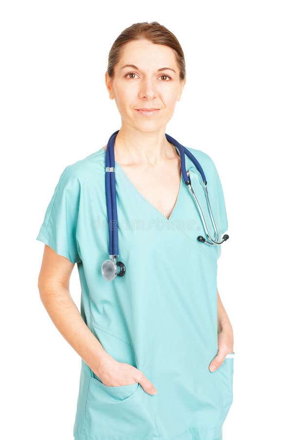 Enfermeira foto de stock. Imagem de tratamento, funcionamento - 10799276