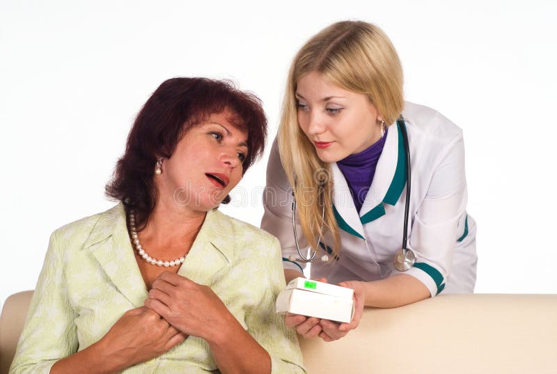 Enfermera y paciente imagen de archivo. Imagen de feliz - 20855703
