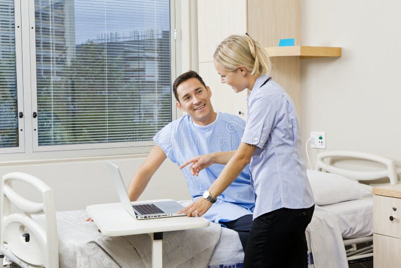 Enfermera y paciente imagen de archivo. Imagen de enfermo - 24837035