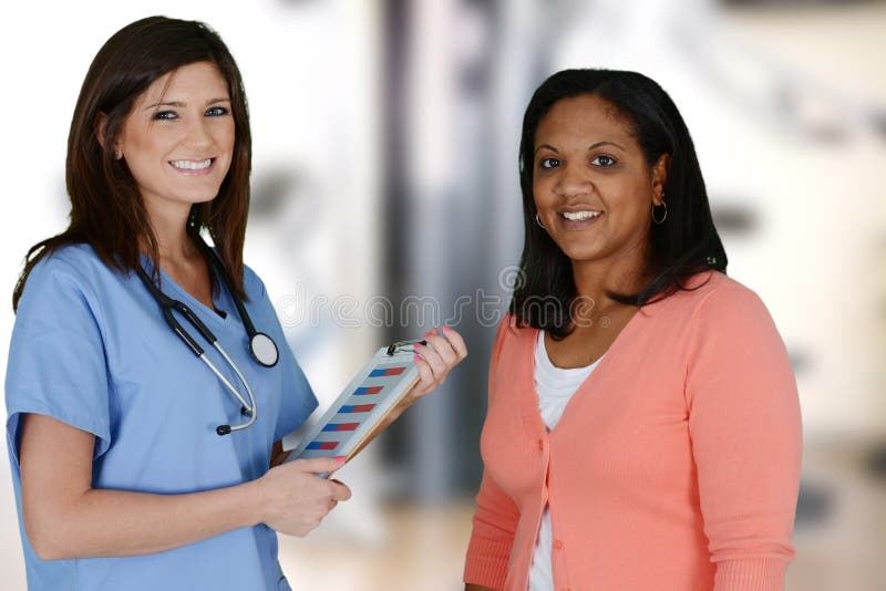 Enfermera y paciente imagen de archivo. Imagen de cuidado - 31809587