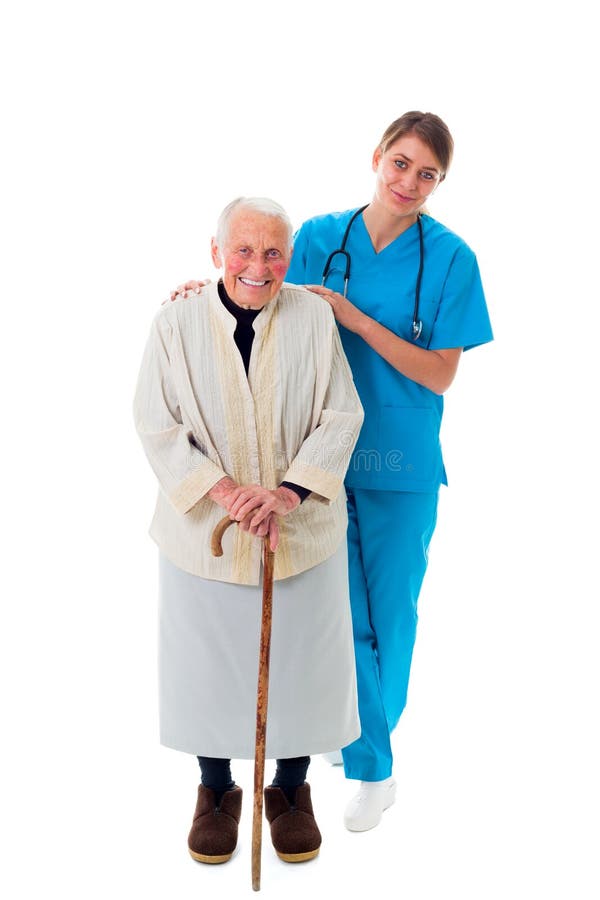 Enfermera Y Paciente Felices Foto de archivo - Imagen de enfermedad ...