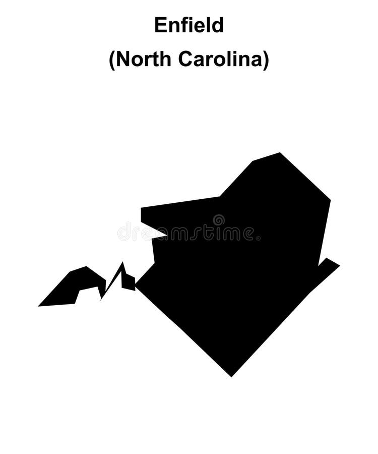Enfield outline map stock illustration. Illustration of infographic ...