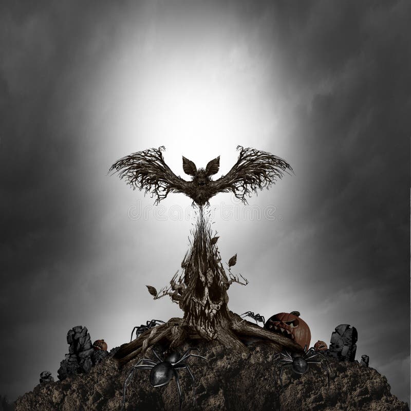 Eng Boommonster stock illustratie. Illustration of elementen - 94689383