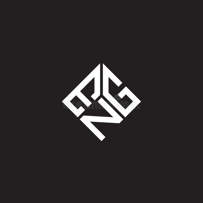 ENG Letter Logo Design on Black Background. ENG Creative Initials ...