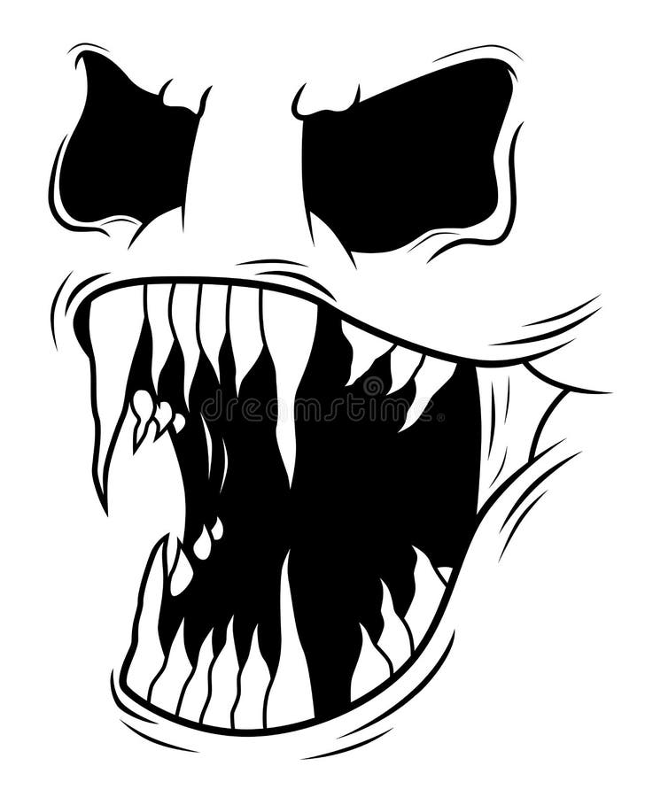 Eng Monster In De De Bosvrees En Verschrikking Van De Mistnacht Mistic ...