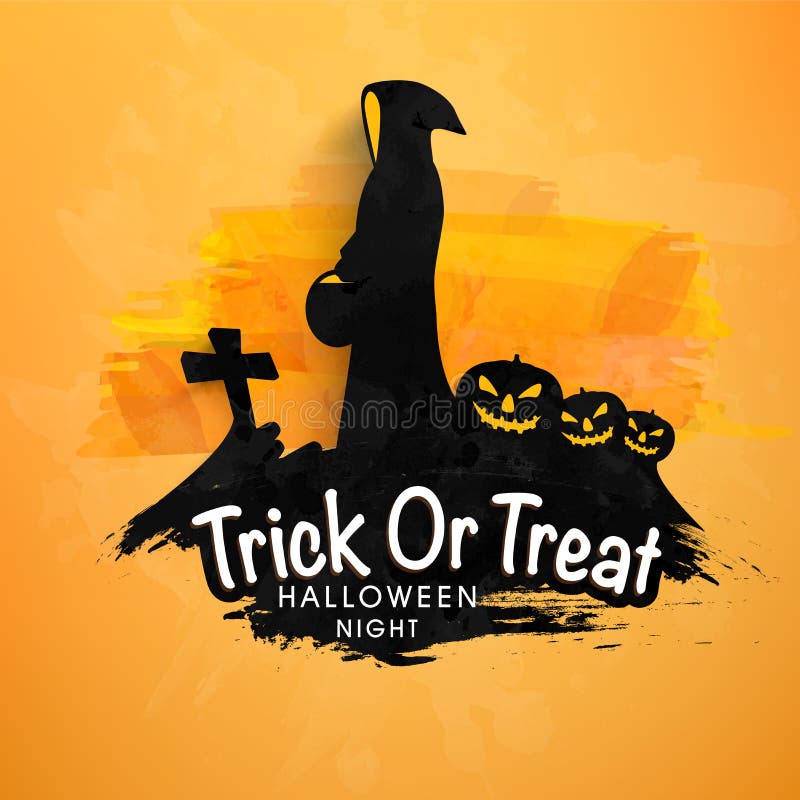 Eng Spook Voor Halloween-Nachtpartij Stock Illustratie - Illustration ...