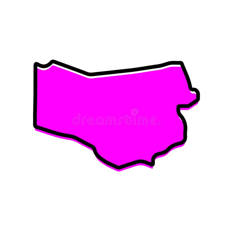 Enga State Map Vector Design Stock Illustration - Illustration of enga ...