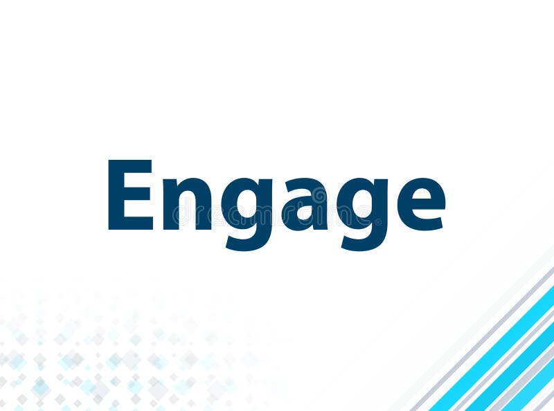 Engage Modern Flat Design Blue Abstract Background Stock Illustration ...