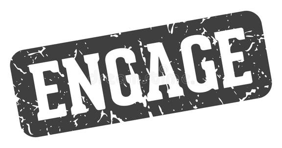 Engage Rectangular Sign. Engage Stamp Stock Vector - Illustration of ...