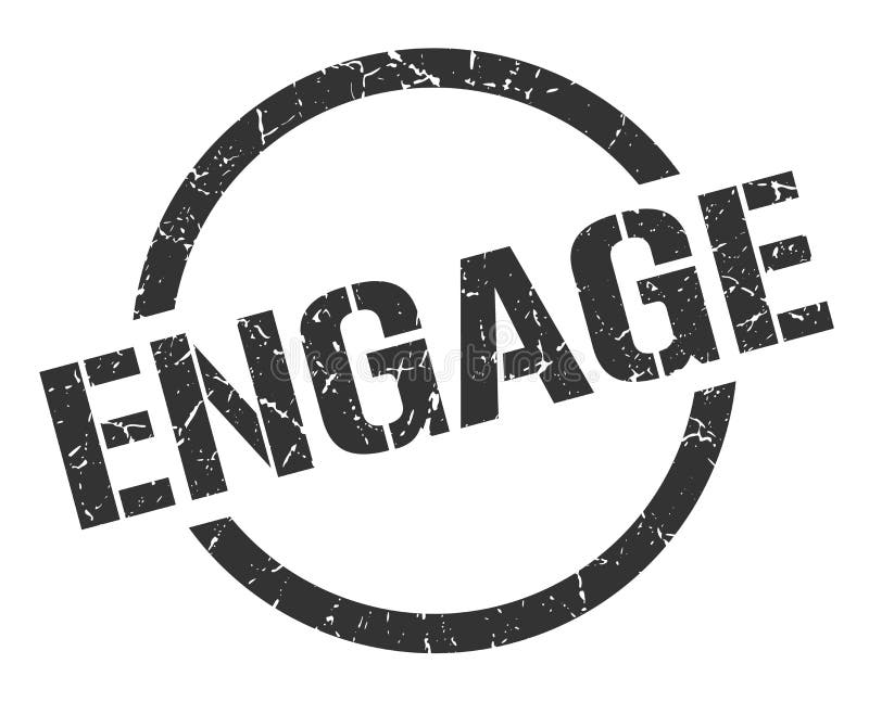 Engage stamp stock vector. Illustration of vintage, grungy - 136953329