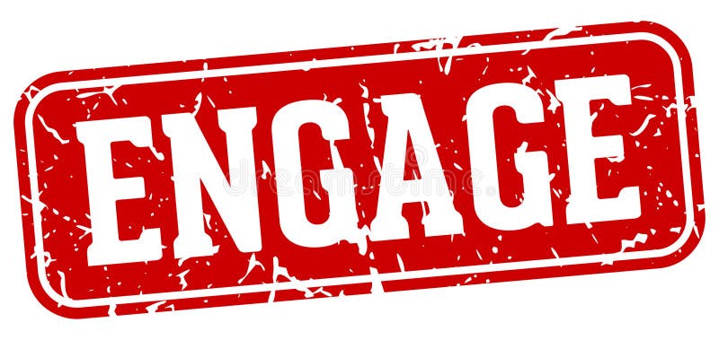 Engage Rectangular Sign. Engage Stamp Stock Vector - Illustration of ...