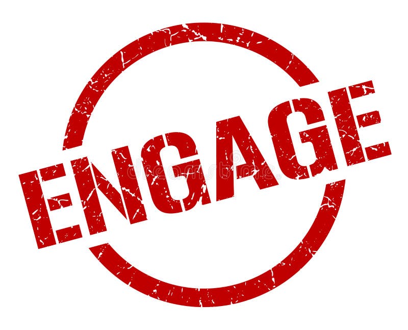 Engage stamp stock vector. Illustration of white, sticker - 136960378