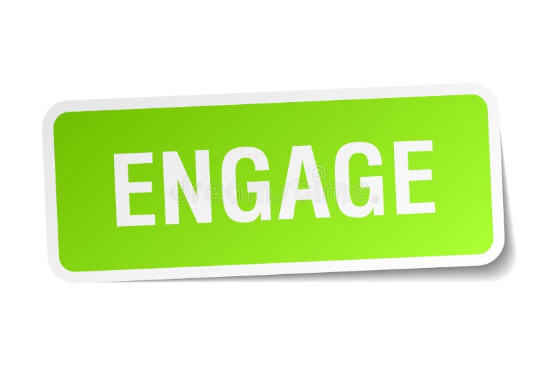 Engage Sticker. Engage Sign Set Stock Vector - Illustration of insignia ...