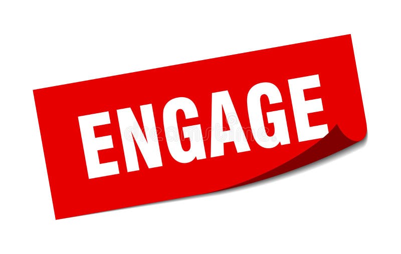 Engage Sticker. Engage Sign Set Stock Vector - Illustration of insignia ...