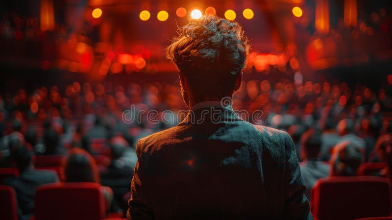 Engaged Audience Member Asking a Question during a Conference ... Engaged Audience Member Asking a Question during a Conference ...