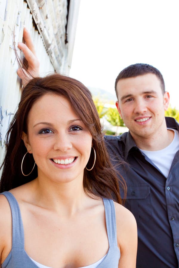 Engaged Couple stock photo. Image of outdoor, caucasian - 16301212