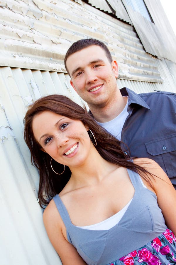 Engaged Couple stock image. Image of people, couple, outdoors - 16301227
