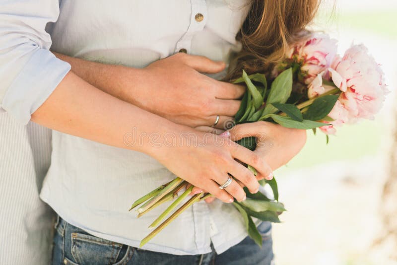 Engaged couple hug stock image. Image of beauty, people - 82802773