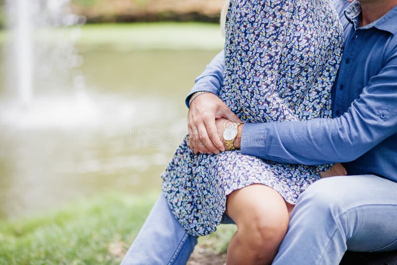 Engaged couple hug stock photo. Image of proposal, love - 84336302