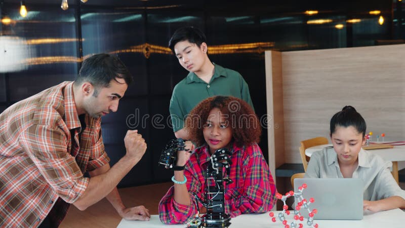 In a Classroom Setting Students and Teacher Engage in Learning on a ...