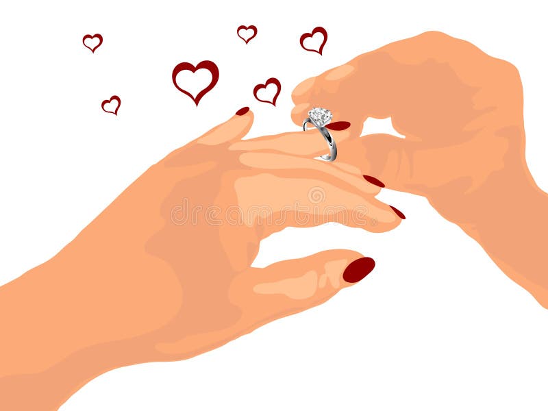 Engagement stock vector. Illustration of white, brilliant - 19650867