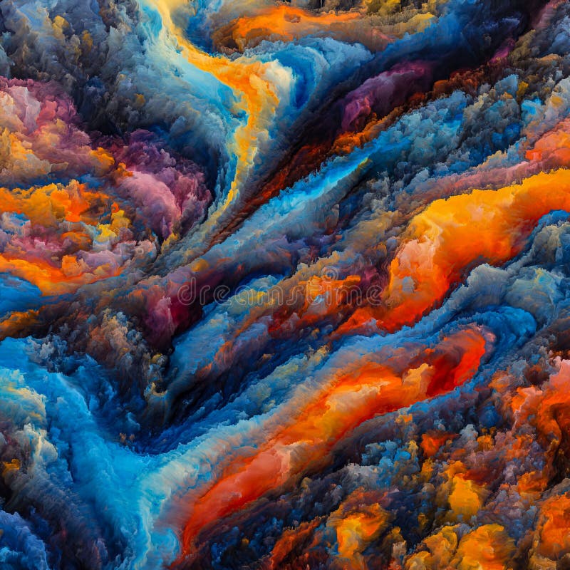 Engagement of Evolving Colors Stock Image - Image of fathomless ...
