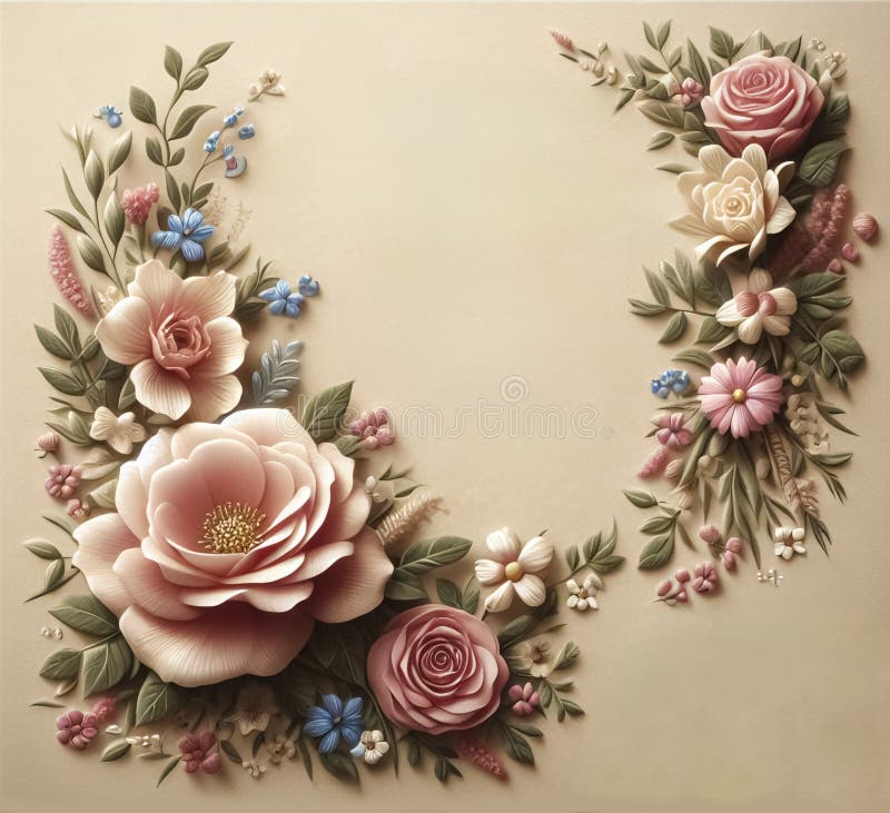 Engagement Flower Design Illustration Template Stock Illustration ...