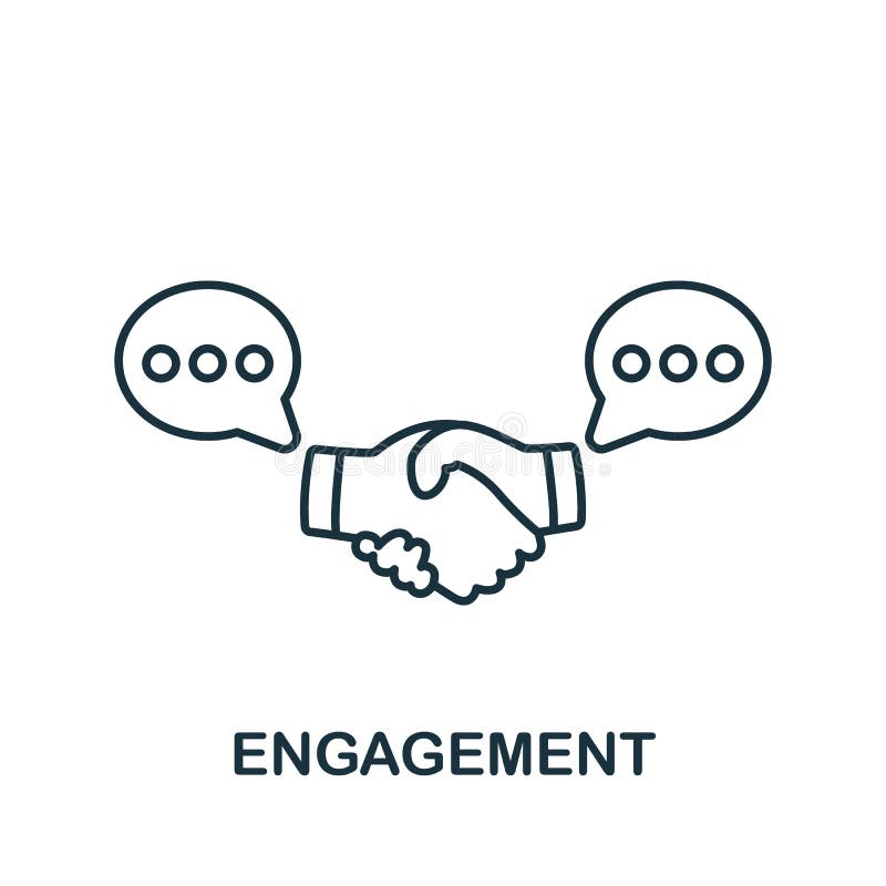Engagement Icon. Monochrome Simple Community Icon for Templates, Web ...