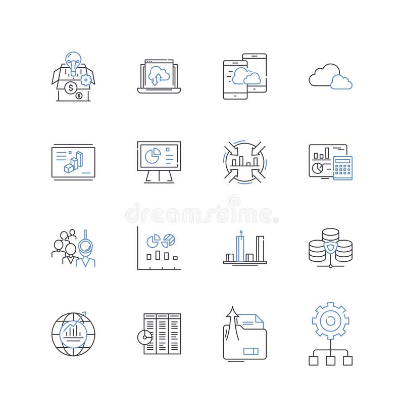 Engagement and Involvement Line Icons Collection. Participation ...