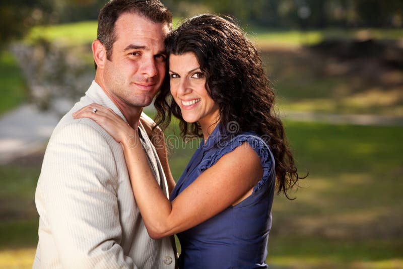 Smile Engagement Couple stock photo. Image of casual - 11753740