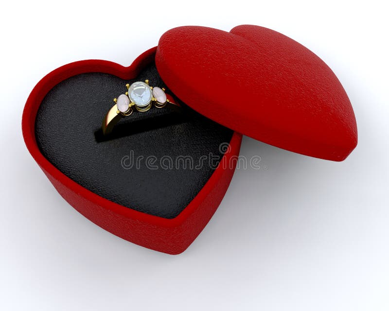 Jewelry Storage Footed Heart Shaped Jewelry Box Victorian Picture ...