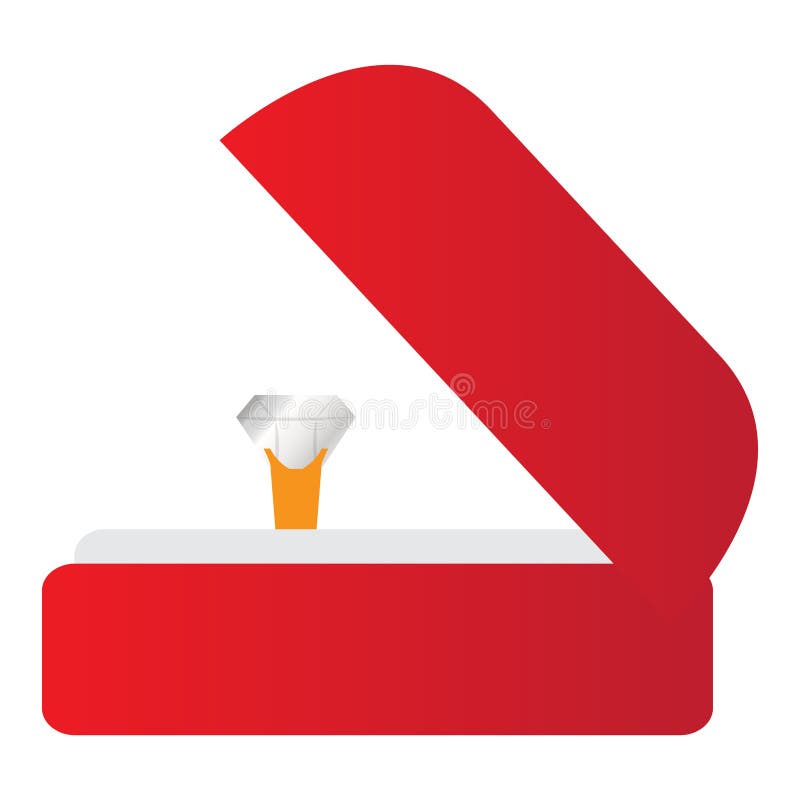 Engagement ring in a box stock vector. Illustration of engagement ...