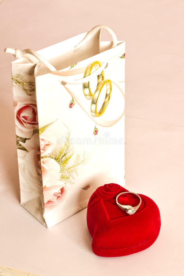 Engagement Ring and Closed Box Stock Photo - Image of anniversary ...