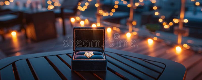An Engagement Ring with a Heart-shaped Diamond Elegantly Displayed in a ...