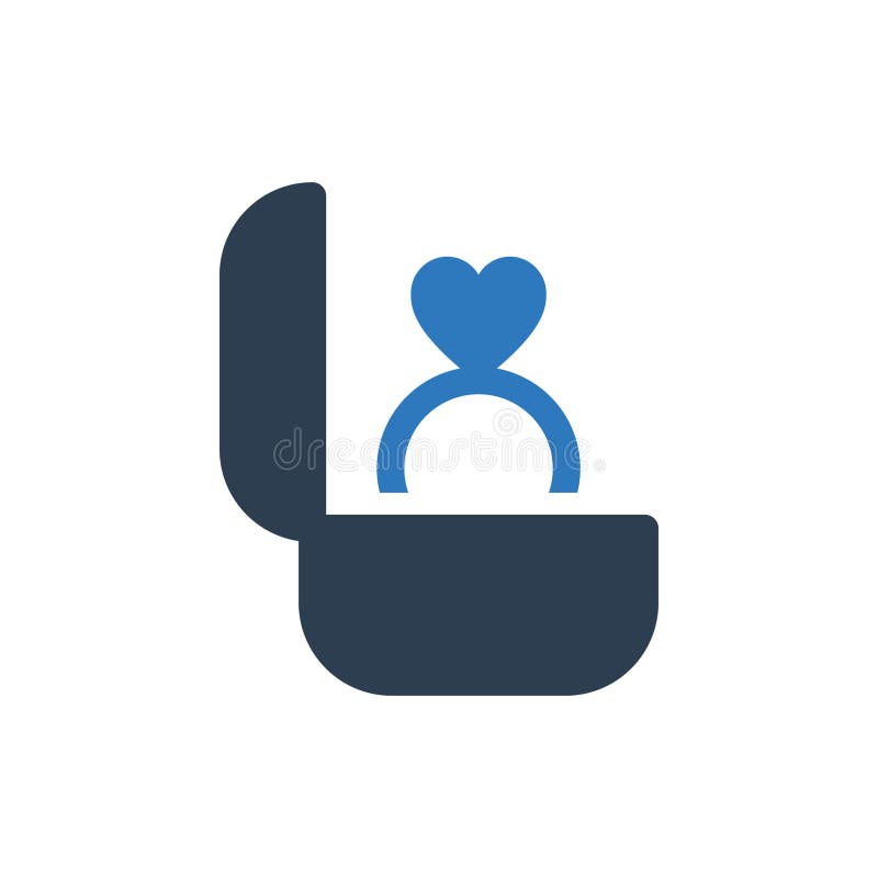 Engagement Ring Icon - Proposal Ring Icon Stock Illustration ...