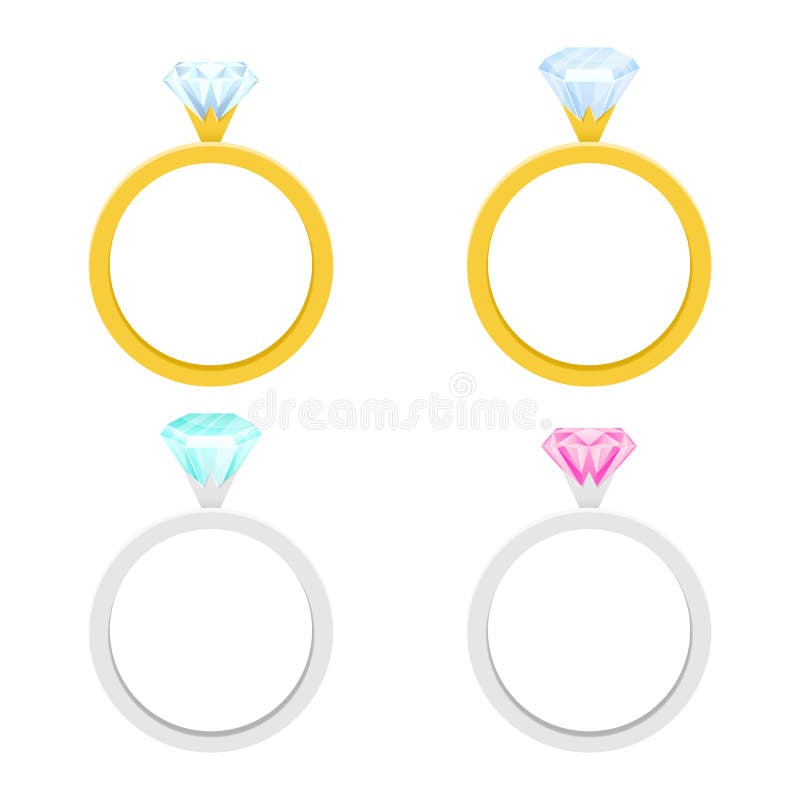 Engagement Ring Vector Design Illustration Stock Vector - Illustration ...