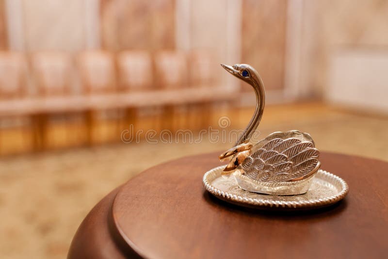 Engagement Rings on the Stand Stock Image - Image of honeymoon ...