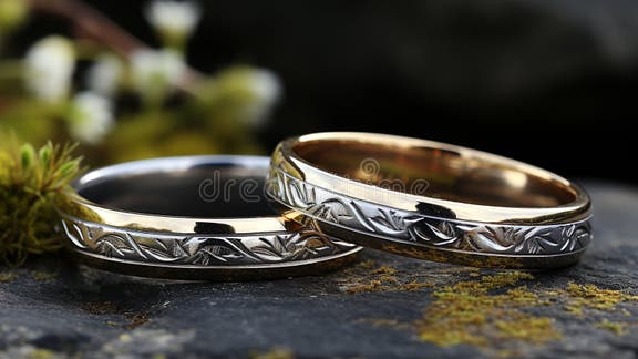 Engagement Rings Symbols of Love and Commitment Stock Illustration ...