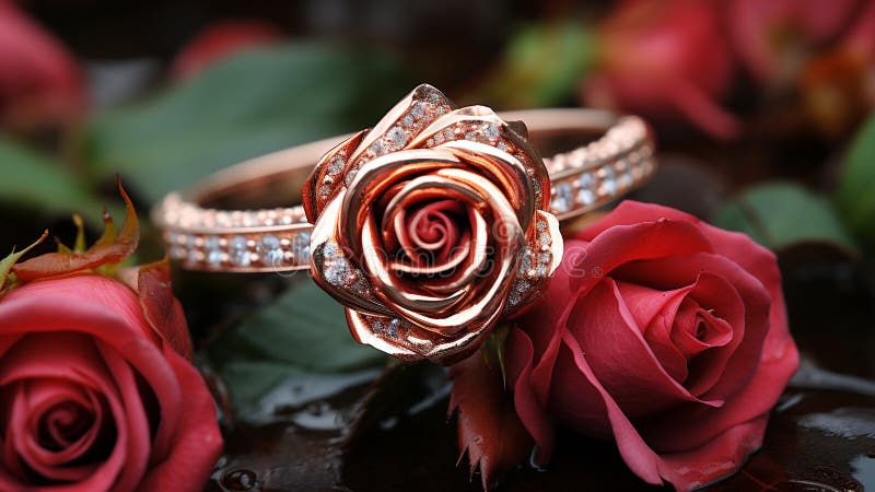 Engagement Rings Symbols of Love and Commitment Stock Illustration ...