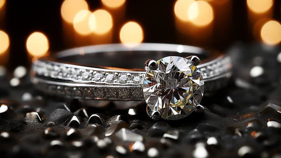 Engagement Rings Symbols of Love and Commitment Stock Illustration ...