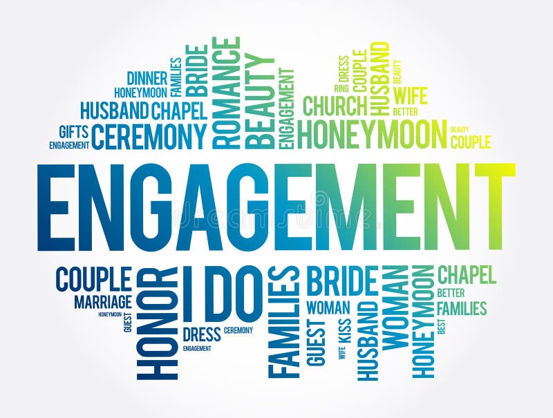 Engagement Word Concept stock image. Image of contact - 129431089