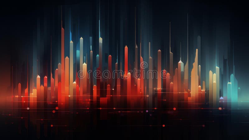Engaging Abstract Background Chart for Stock Market Presentations Stock ...