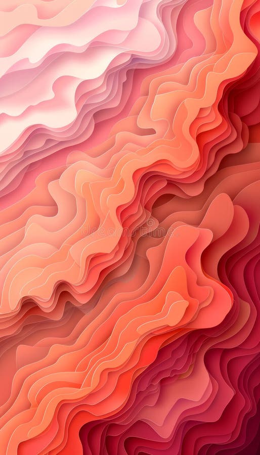 Vibrant Abstract Topographic Layers Illustrating Geological Contours ...